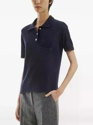 CRUSH COLLECTION Chest Pocket Polo Top