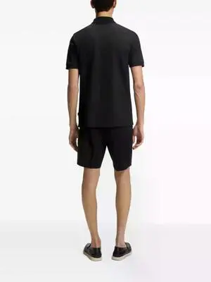 BOSS Zip-fastening Textured Polo Shirt