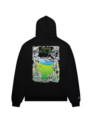 MALBON Graphic-print Hoodie - Black