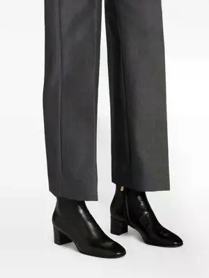 Santoni Round-toe Zip-fastening Ankle Boots - Black