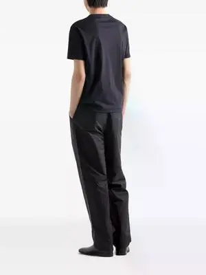 Prada Logo-embroidered Short-sleeve T-shirt