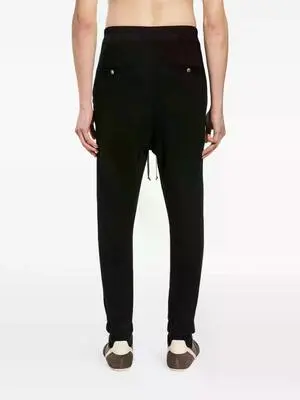 Rick Owens Drawstring Zip Track Pants - Black