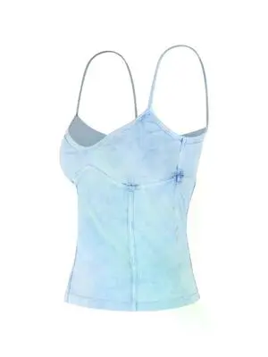 DIESEL® Thin Straps Washed Effect Tank Top - Blue