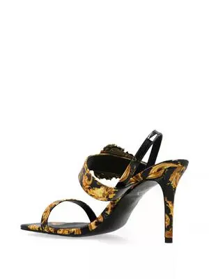 Versace Patterned Sandals With Buckle Detail