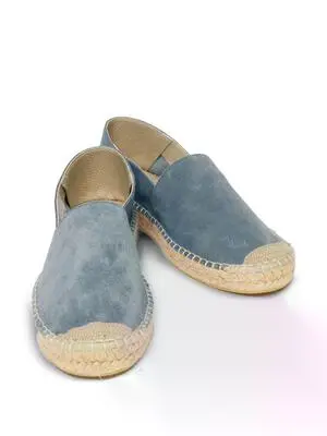 Tagliatore Suede Espadrilles With Woven Sole