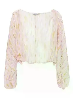 GIADA CURTI Square Neck Cropped Blouse