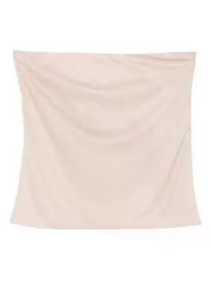 GIADA CURTI Ruched Strapless Top - Neutrals