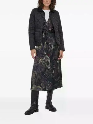 MOS MOSH Belted Printed Midi Wrap Dress
