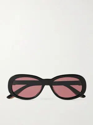 Brunello Cucinelli Claire Round-frame Embellished Sunglasses - Black