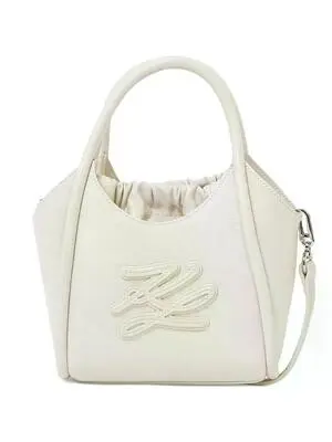 Karl Lagerfeld Mini K-autograph Tote - White