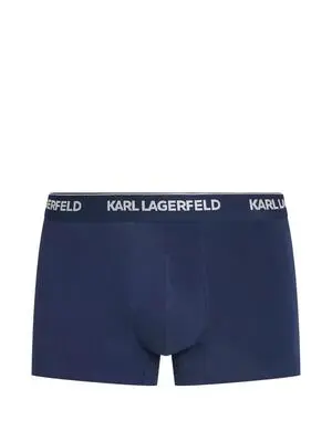 Karl Lagerfeld Logo-waistband Boxers - Blue