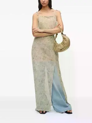 Karl Lagerfeld Floral Maxi Dress - Neutrals