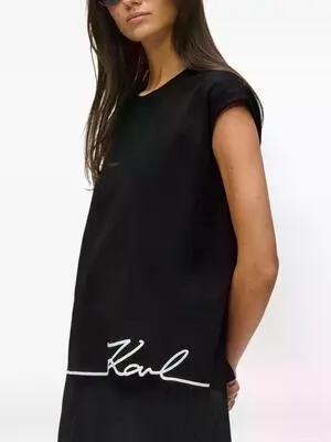 Karl Lagerfeld Signature Hem Tank Top