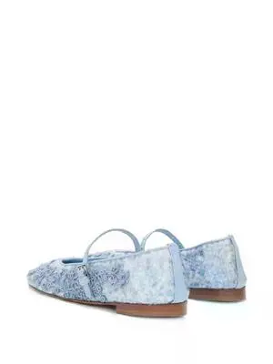 Ermanno Scervino Ballet Flats With Floral Embellishment