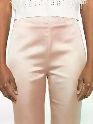 Pinko Pinolo Satin Flared Trousers - Pink