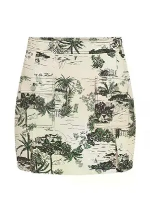 Karl Lagerfeld Mini Printed Pocket Skirt