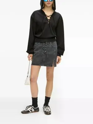 Karl Lagerfeld Lace-up Hoodie