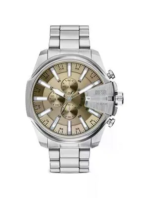 DIESEL® Mega Chief Slim Quartz Chronograph Watch - Silver