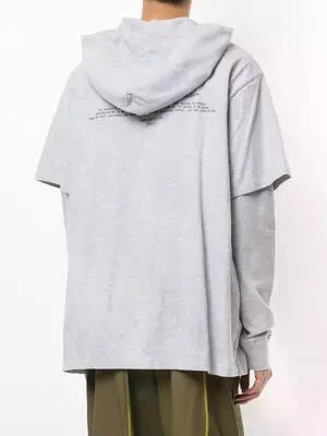 Off-White Cotton Hoodie With Logo Print