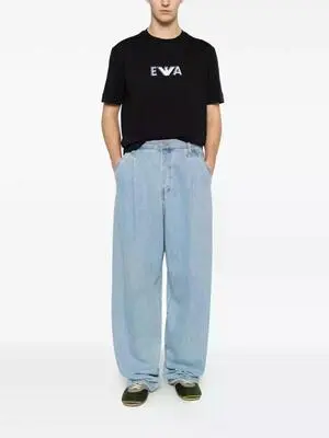 Emporio Armani Logo-embroidered T-shirt