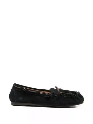 P.a.r.o.s.h Flat Loafers With Fringe Detail - Blue