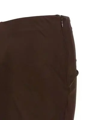 Elisabetta Franchi Knot Split Maxi Skirt - Brown