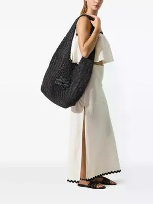 Karl Lagerfeld Signature Scallop Maxi Skirt - Neutrals