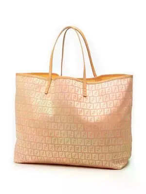 Fendi Medium Zucchino Canvas Roll Tote Bag