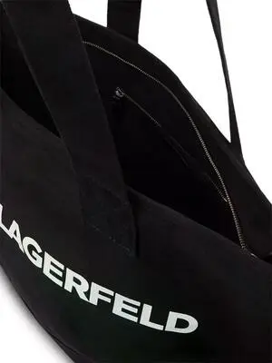 Karl Lagerfeld Logo-detail Tote Bag - Black