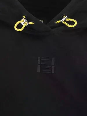 Fendi Logo-embroidered Hoodie - Black