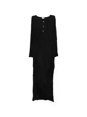 P.a.r.o.s.h Textured Midi Dress - Black