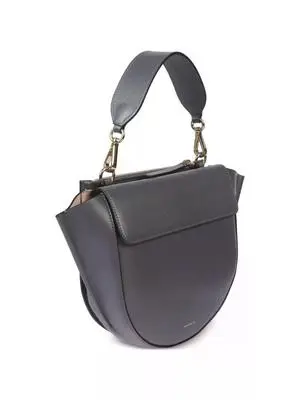 WANDLER Hortensia Flap-Pocket Shoulder Bag Grey