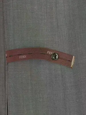 Fendi Straight Midi Skirt With Button Detail