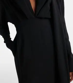 MUGLER Crepe Midi Dress