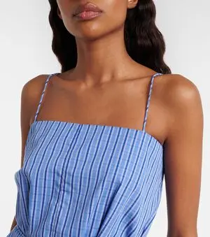 Faithfull The Brand Riatto Checked Cotton Romper