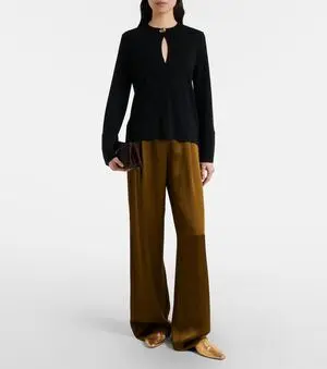 JOSEPH Fabiola Jersey Blouse