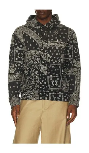 Polo Ralph Lauren Bandana Print Fleece Hoodie - Black