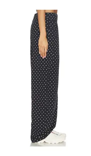 AFRM Ryan Barrel Sweats With Polka Dot Print - Black