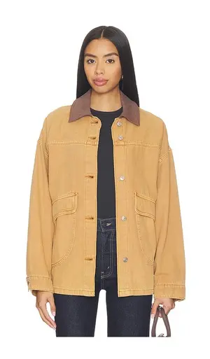 Free People Lemon Denim Jacket