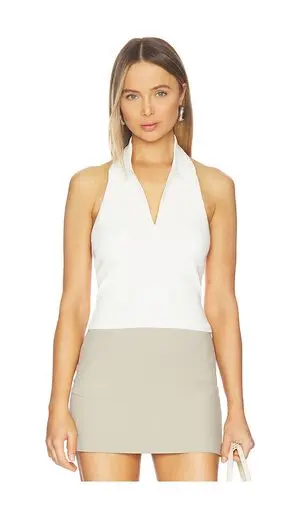 Simkhai Chloe Knit Halter Tank - Ivory