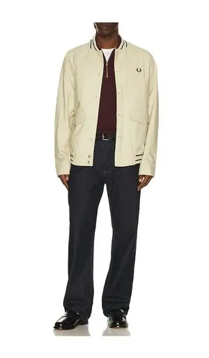 Fred Perry Umpire Bomber Jacket - Cream