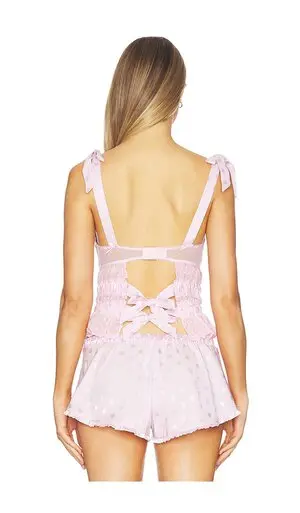 For Love & Lemons Slotted Hearts Bustier In . Also