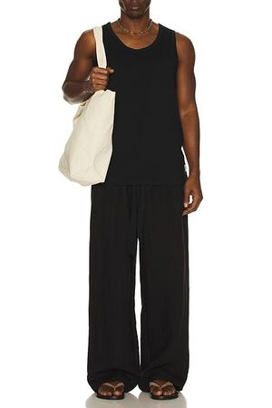 Reigning Champ Lightweight Jersey Slim Tank Top - Black