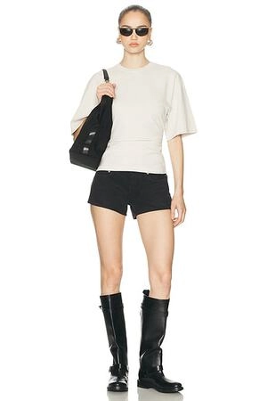 AGOLDE Storey Tee Shirt - Bone