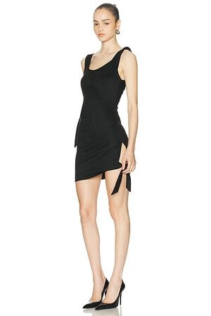 Atlein Knot Detail Mini Dress