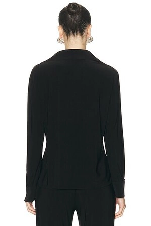 Norma Kamali Collar Stand Top
