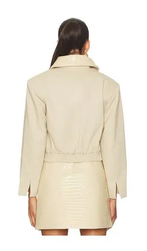SELMACILEK Latte Twill Bomber Jacket