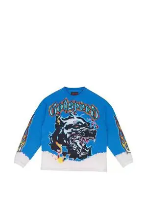 GODSPEED Graphic Long-sleeve Sweatshirt - Blue