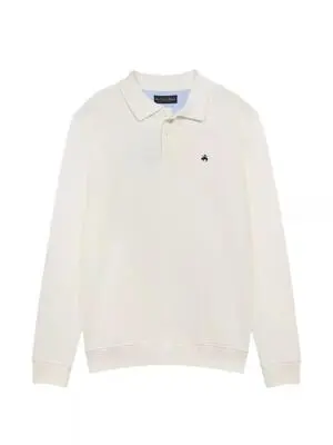 Brooks Brothers Ribbed Cotton Polo Shirt - Neutrals