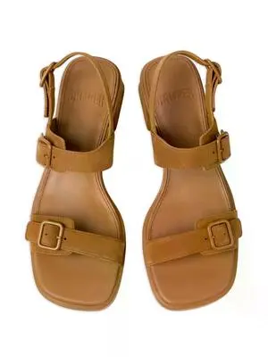 Camper Buckle Strap Sandals Brown